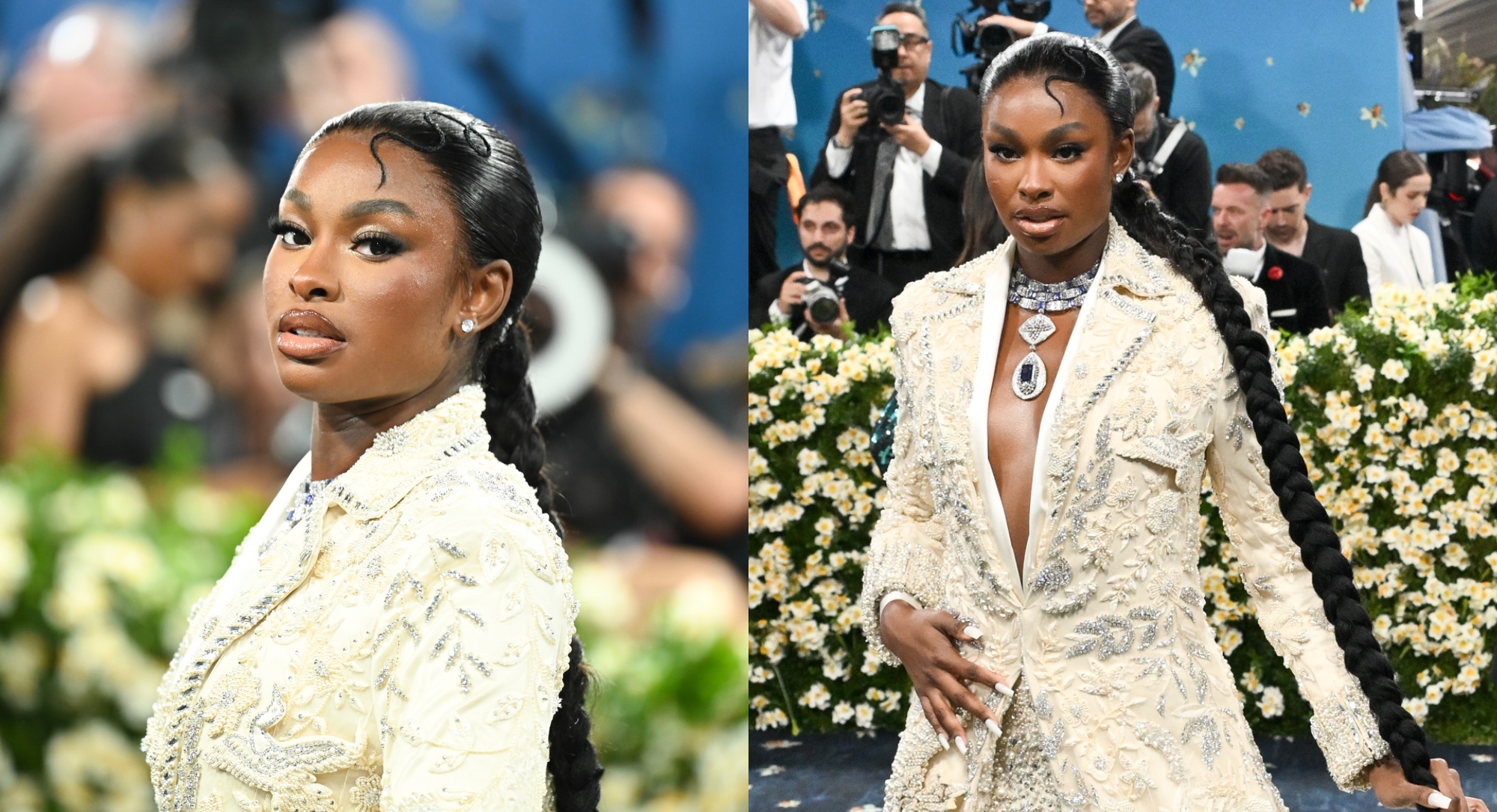 Coco Jones Wears Manish Malhorta for Met Gala 2025 Red Carpet ...